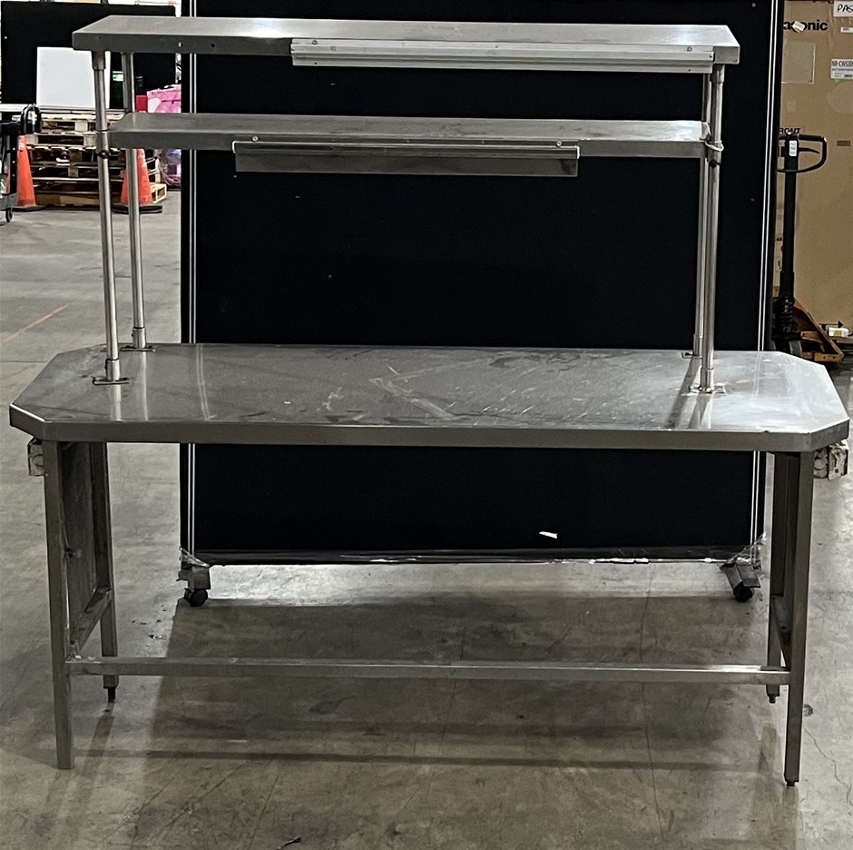 Stainless Steel Prep Bench With Over Shelf Auction (0032-5052827 ...