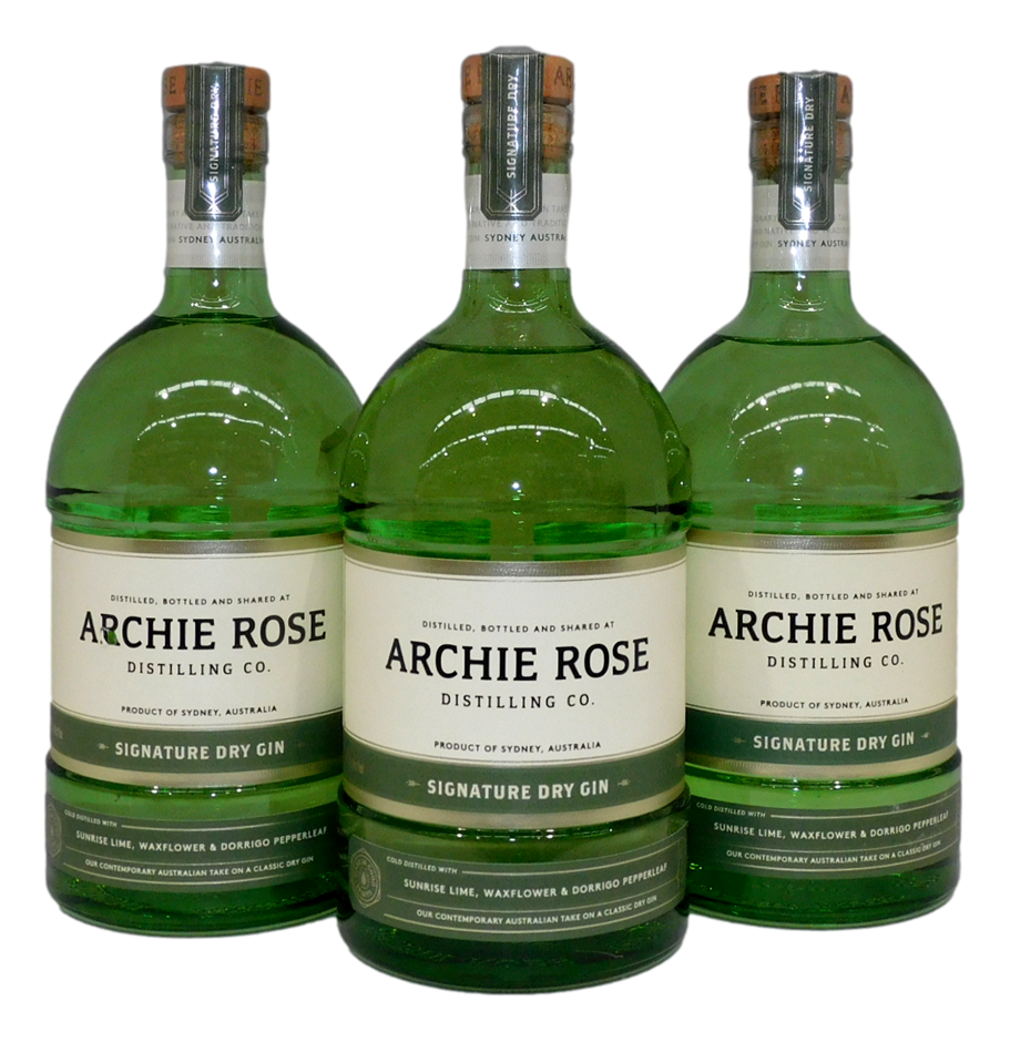 Archie Rose Signature Dry Gin (3x 700mL) Auction (0003-10722965 ...