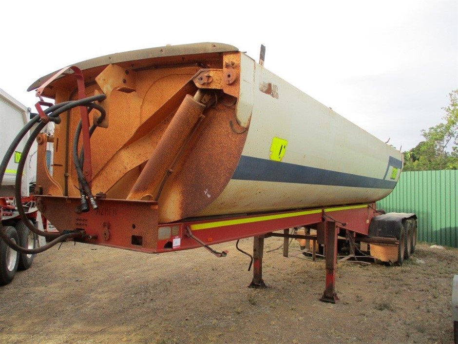2009 AZMEB Triaxle Side Tipper Lead Trailer Auction (0042-7045129 ...