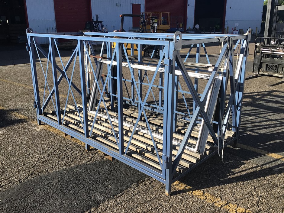 Metal Stillage With Window Frames Auction (0057-7045126) | Grays Australia