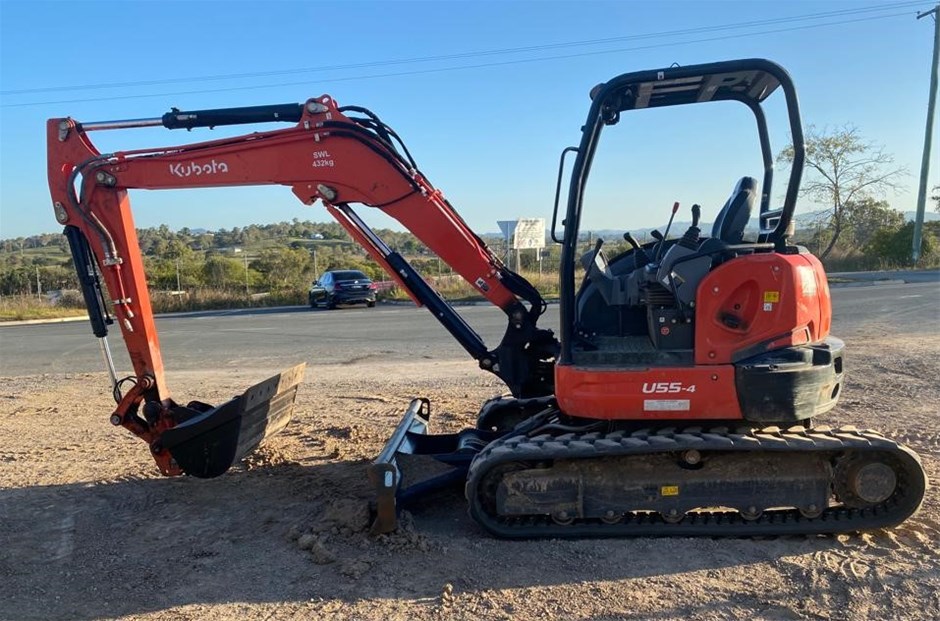 2022 Kubota U55-4 Hydraulic Excavator Auction (0001-7045216) | Grays Australia
