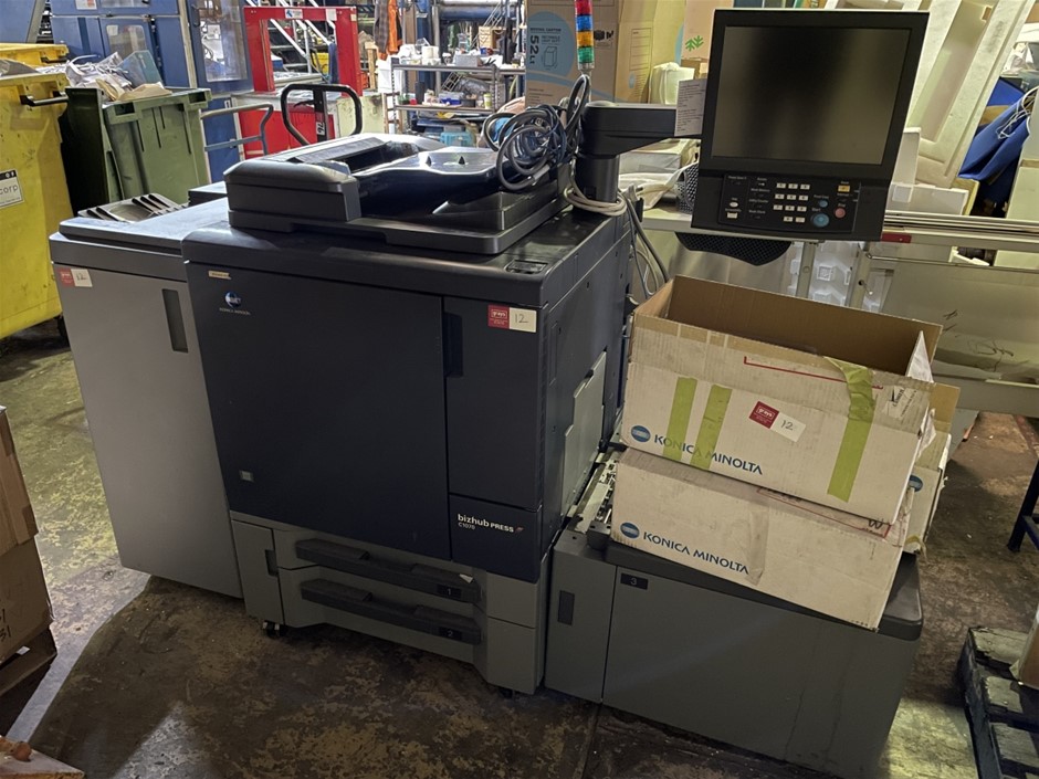Konica Minolta Bizhub Press C1070 Digital Printer and Accessories ...
