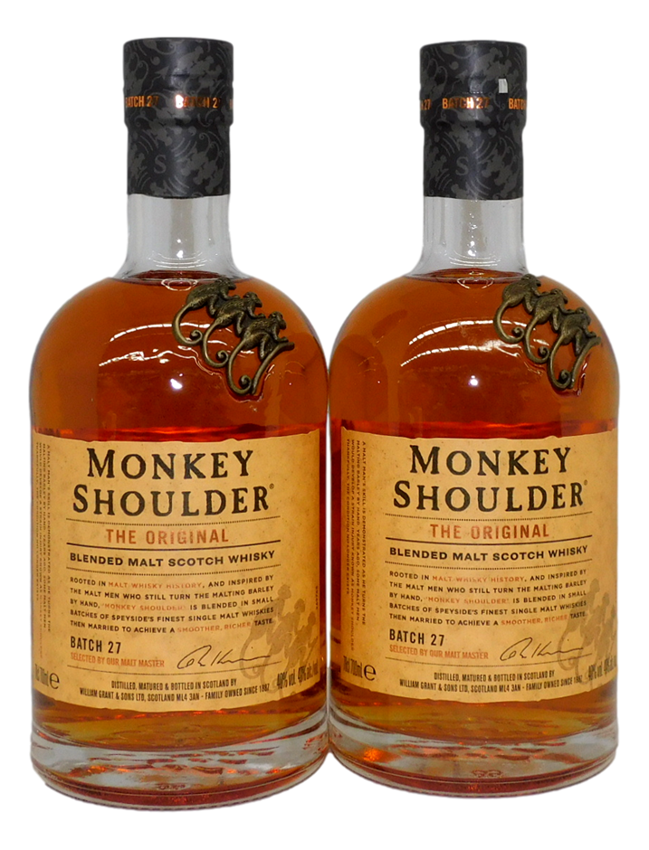 Monkey Shoulder Original Blended Malt Scotch Whisky (2x 700mL) Scotland ...
