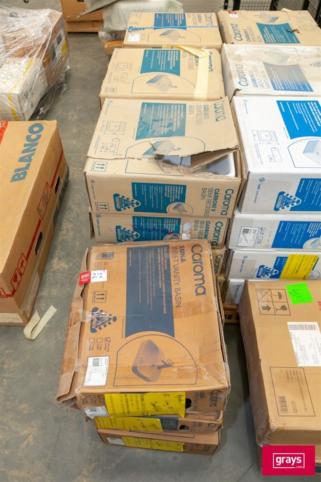 Coroma 15x Assorted Bathroom Basin Auction (0212-5052740) | Grays Australia