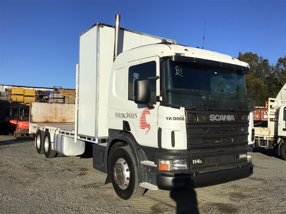 2002 Scania 114L 380 6 x 2 Tray Body Truck Auction (0001-5053039 ...