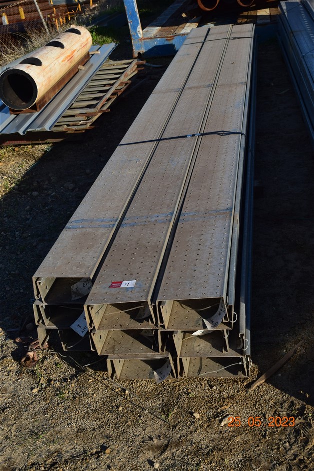 Lot of 18 Sections of "Webforge" Steel Decking Auction (0011-9041996 ...