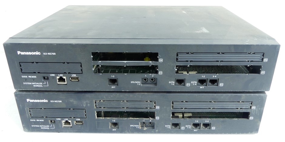 2 x Panasonic KX-NS700 (KX-NS700AL) Hybrid IP-PBX Auction (0005-5053102) | Grays Australia