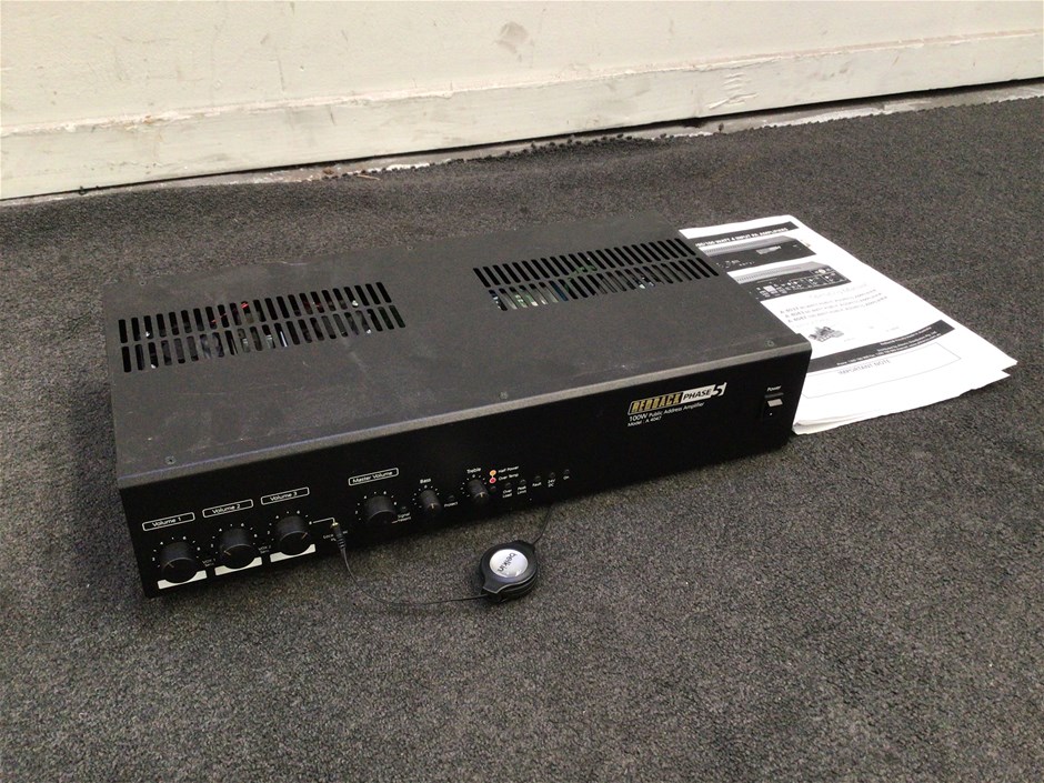 Redback 100W Public Address Amplifier Auction (0027-7045675) | Grays ...