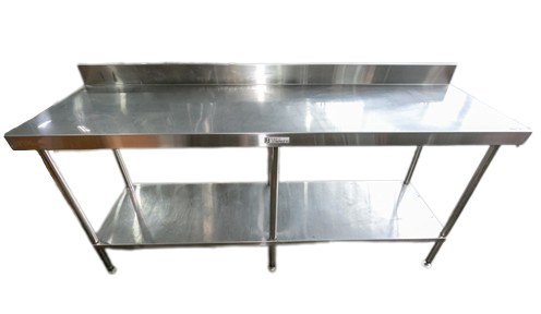 Simply Stainless Steel Preparation Bench with splashback Auction (0016 ...