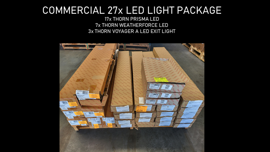 Commercial LED Light Package Auction (0001-9042225) | Grays Australia