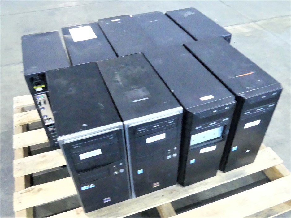 Bulk lot of Assorted 9 Tower Desktop PC Auction (0016-2553451) | Grays ...