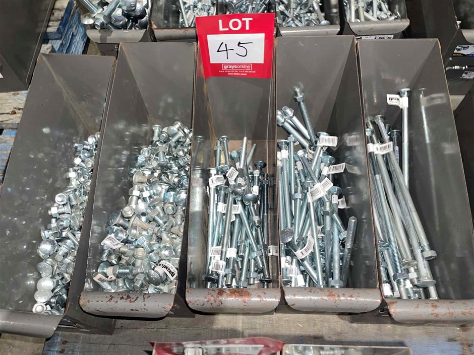 5 x Steel Containers Qty Assorted Fasteners Auction (0045-3025805 ...