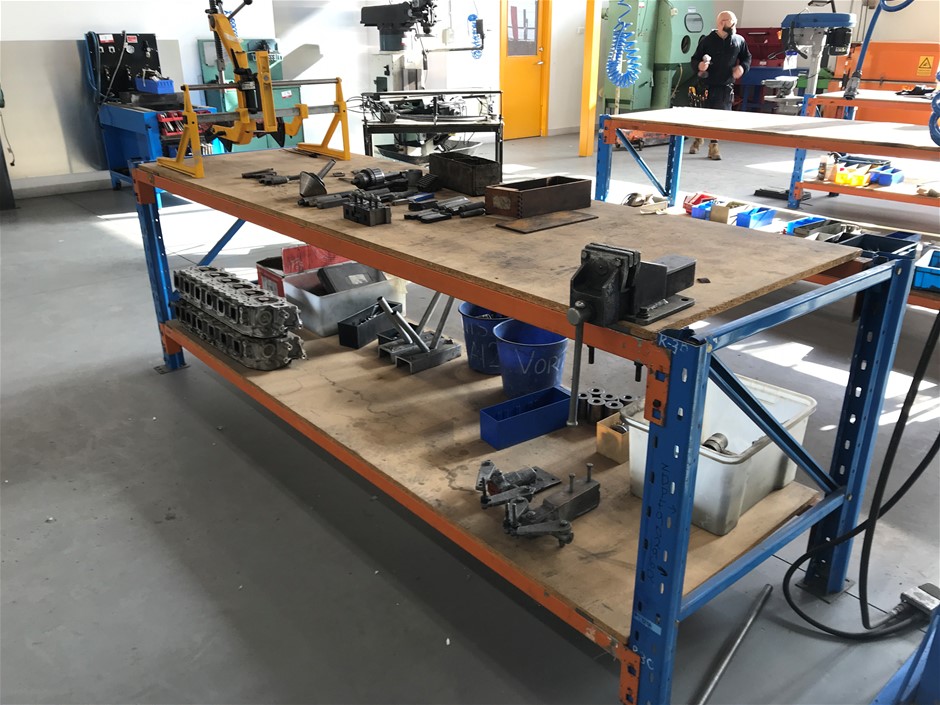1x Steel Frame Work Bench Auction (0039-3025730) | Grays Australia