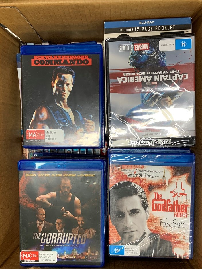 Bundle of DVDs/Blurays (Of various movies/shows) Auction (0069-2187905 ...