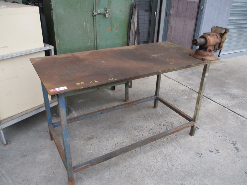 Fabricated Steel Workbench Auction (0088-3025972) | Grays Australia