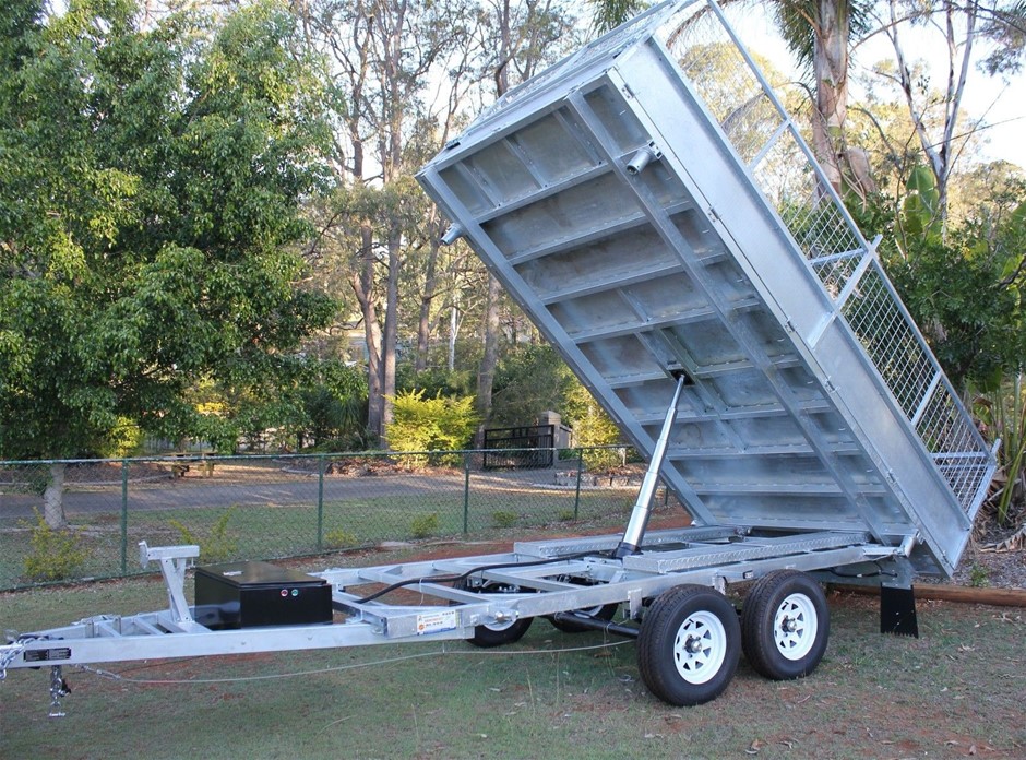 2017 Better Trailer Factory 3 Way 14 x 8 ft Tipper Trailer with Ramps ...