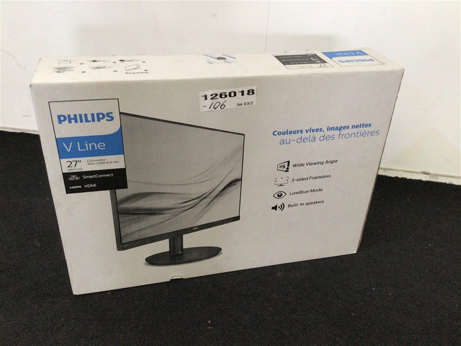 Philips V-Line 27 inch LCD Monitor Auction (0106-7046014) | Grays Australia