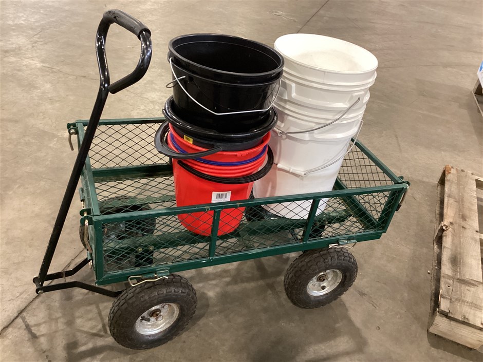 Garden Trolley and Buckets Auction (0048-8017497) | Grays Australia