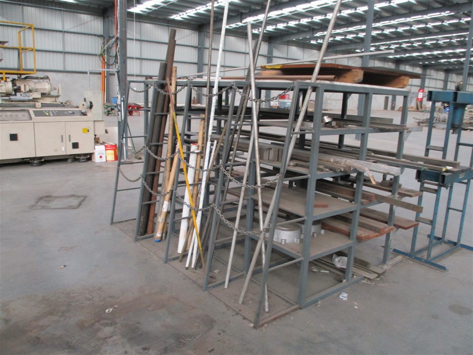 Steel Offcuts and Racks Auction (0074-3026023) | Grays Australia