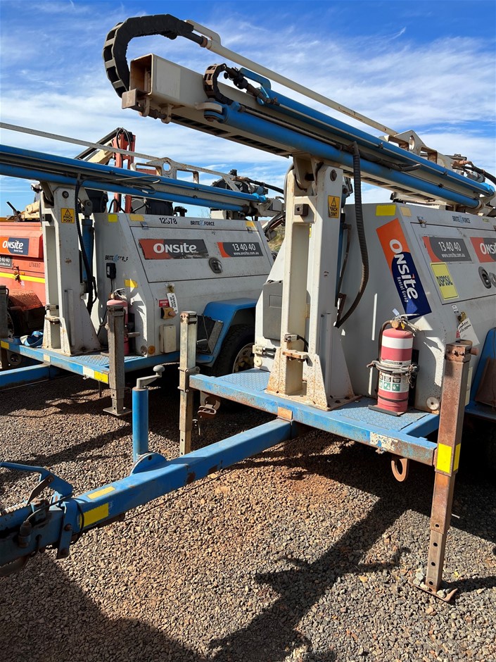 2012 Briteforce LS6K Lighting Tower - 6,000w (Karratha) Auction (0028 ...