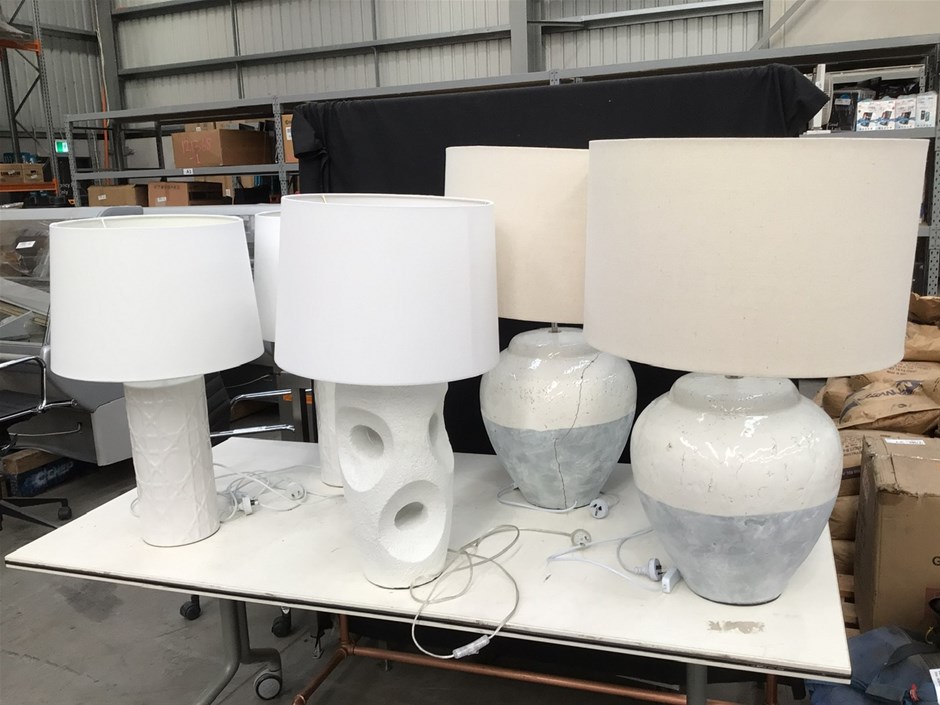 5 x Assorted Ceramic Lamps Auction (0007-3026090) | Grays Australia