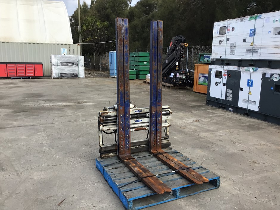 Cascade Hydraulic Twin Pallet Handler Forklift Attachment Auction (0021 ...