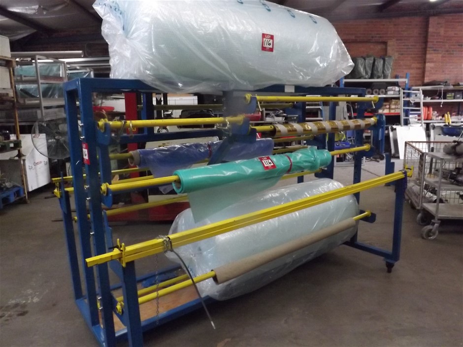 Dispenser Rack for Wrapping including 2 rolls of Bubble wrap Auction ...