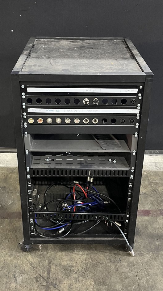 Mobile Metal Audio Equipment Rack Auction (0030-5053630) | Grays Australia