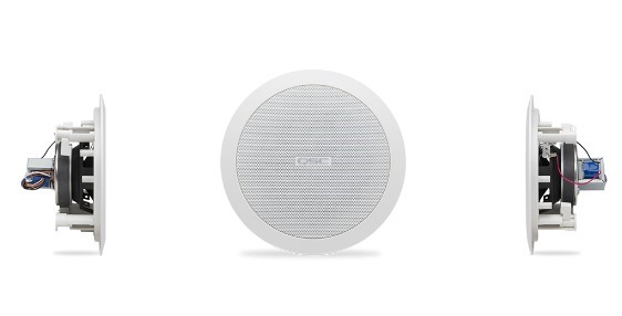 Qty 3 x QSC AC-C4T-nb 4" Full Range AcousticCoverage™ Ceiling Mount ...