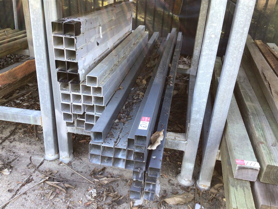 52x Various Size Square Metal Posts Auction (0113-7046217) | Grays Australia