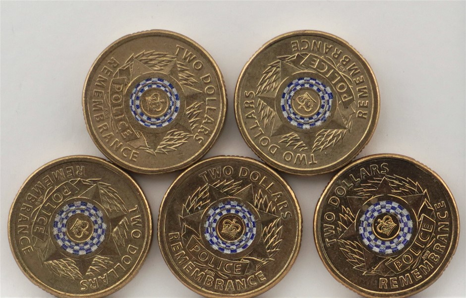A Collection of 2019 'Police Remembrance' Two Dollar Coins Auction ...
