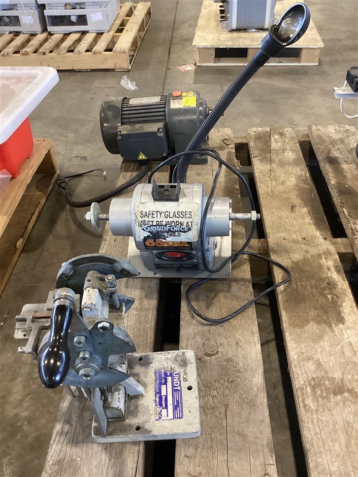 Bench Grinder, Induction Motor And Crimper Tool Auction (0080-8017622 ...