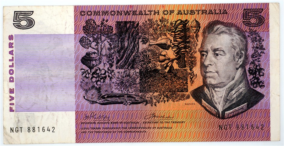 Australian 1968 First Prefix $5 Banknote Auction (0037-2554302) | Grays ...