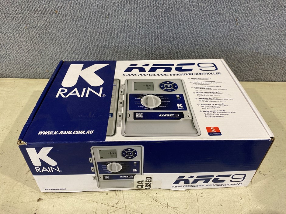 K-Rain KRC9 9 Zone Professional Irrigation Controller Auction (0001 ...
