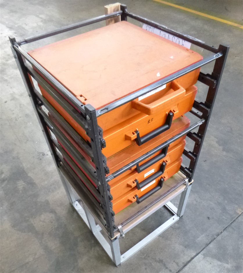 Open Framed Metal Storage Drawer Auction (0084-5053356) | Grays Australia