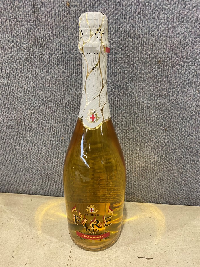 3 Cartons (18 Bottles total) Of Fire Rose Strawberry & Volcano Citron ...