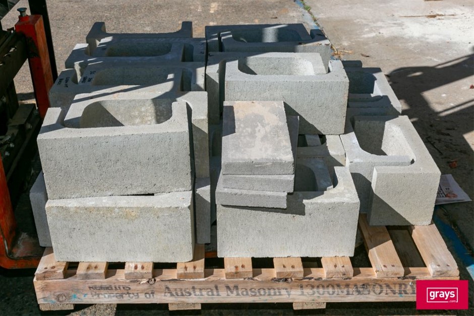Unused Qty 32 x 200 Series Clean-out Concrete Blocks Auction (0257 ...