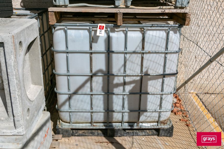 IBC 1000 Caged Litre Water Container (plastic intermediate bulk ...