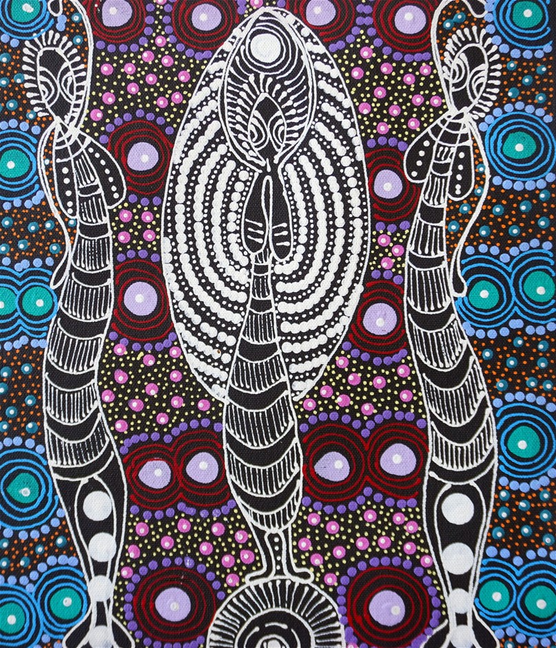 COLLEEN WALLACE NUNGARRAYI (C.1973 - ), Original Acrylic Painting on ...