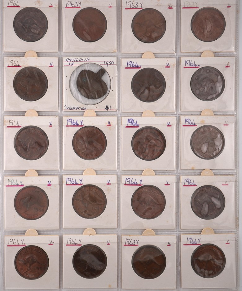 A Collection of Various Error Pennies Auction (0044-2554404) | Grays ...