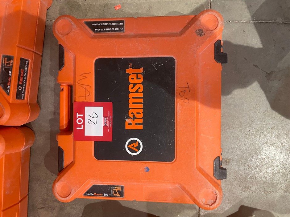 Ramset cable master 800 gas tool with charge and case Auction (0025 ...