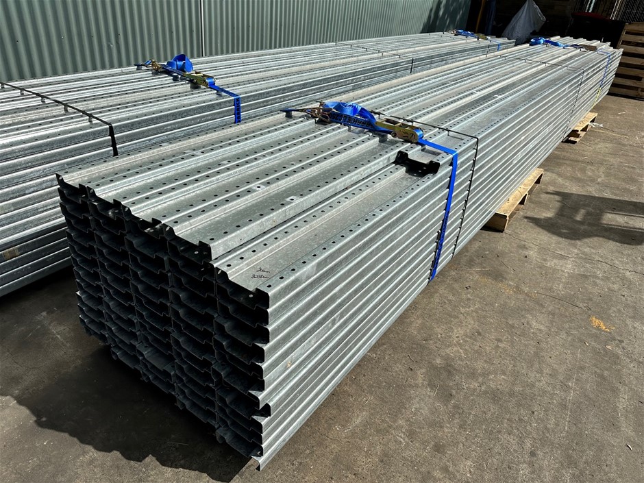 200mm x 8250mm Galvanised Steel Purlins Sigma Beams Auction (0003 ...