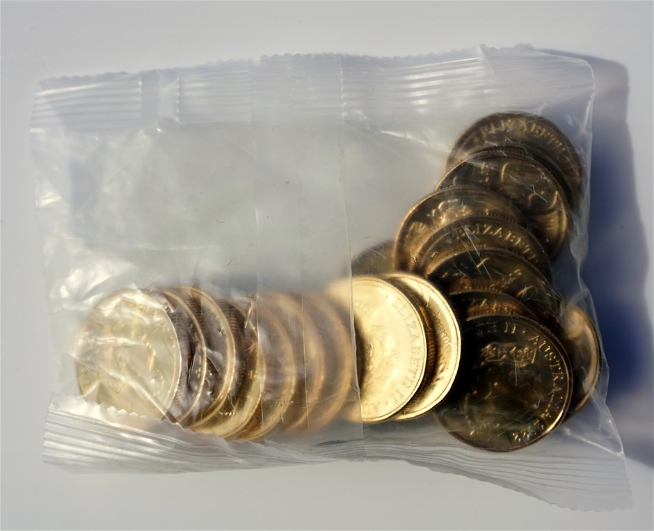 Unopened Bank Bag of 2022 Aussie Coin Hunt $1 Coins "J" Auction (0040 ...