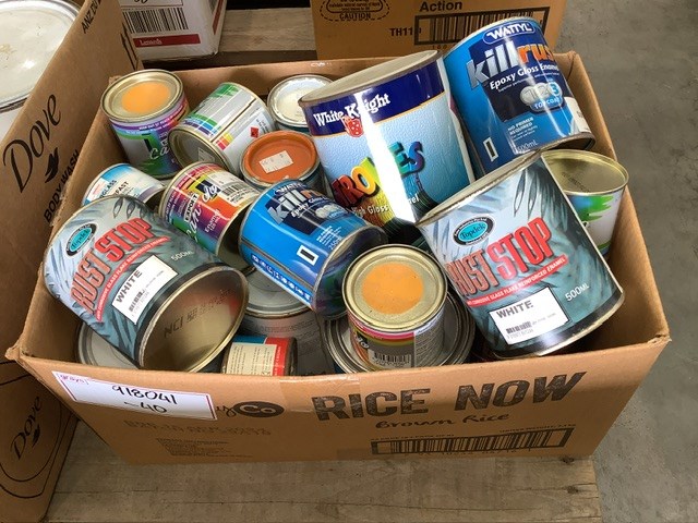 Box Of Assorted Paint Auction (0040-9044438) | Grays Australia