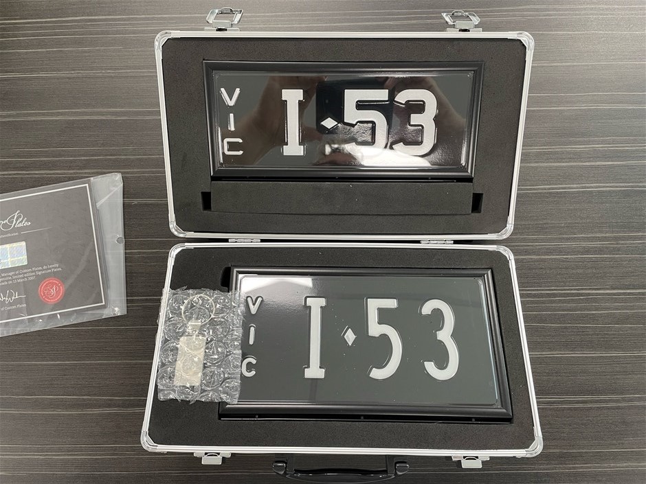 I53 (Signature Plates) Victorian Number plates Auction (0001-20084084 ...