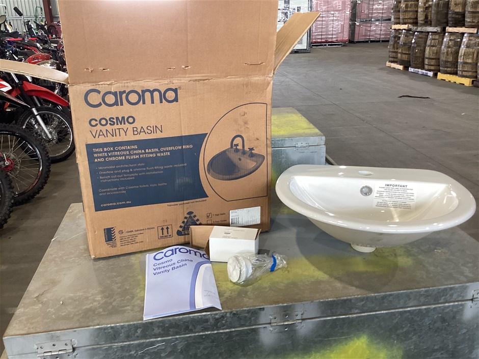 Caroma Cosmo Vitreous China Vanity Basin Auction (0064-8017782) | Grays ...