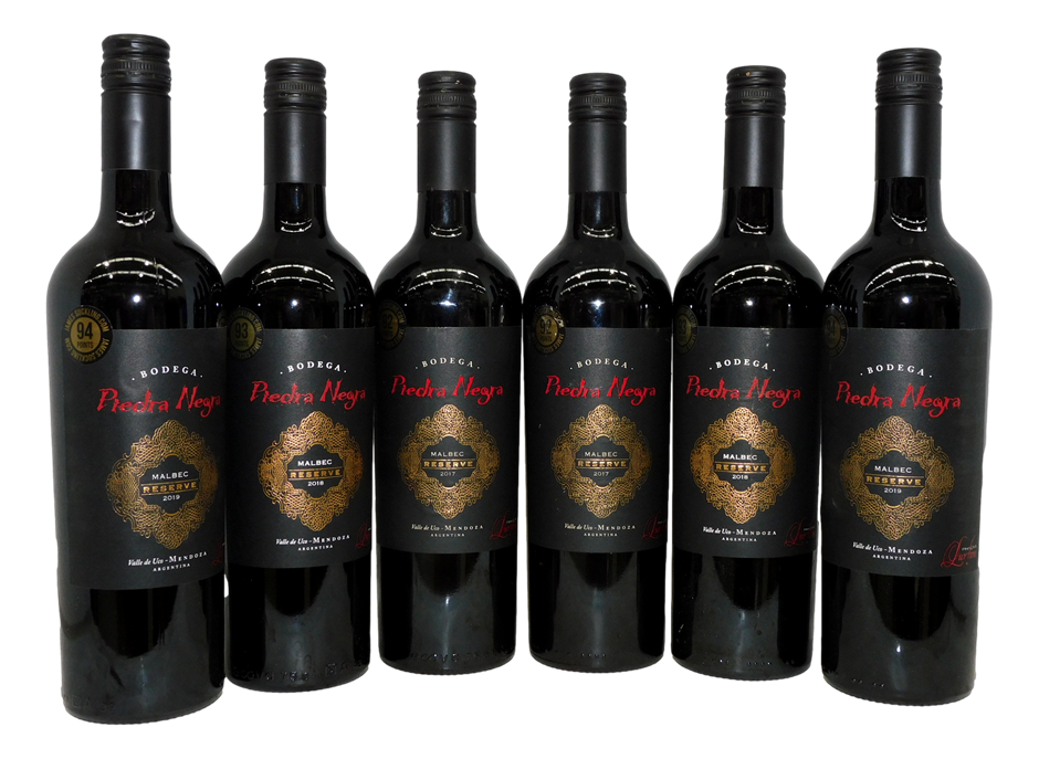 Pack of Assorted Bodega Piedra Negra Reserve Malbec (6x 750mL ...