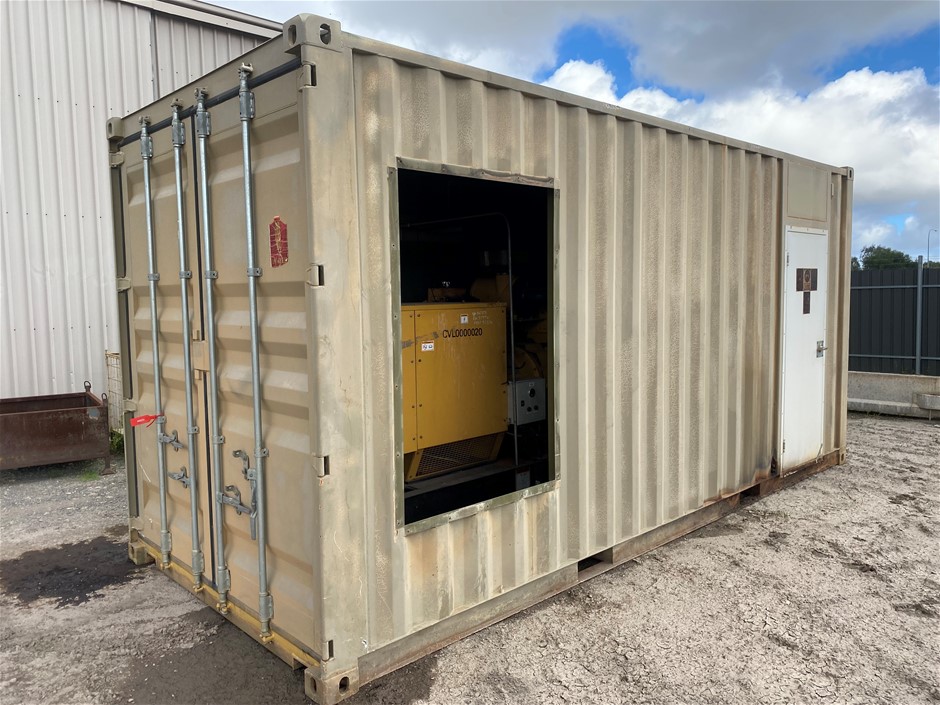 20Ft Container Containing an CAT 300Kva Generator Auction (0014-8017758 ...