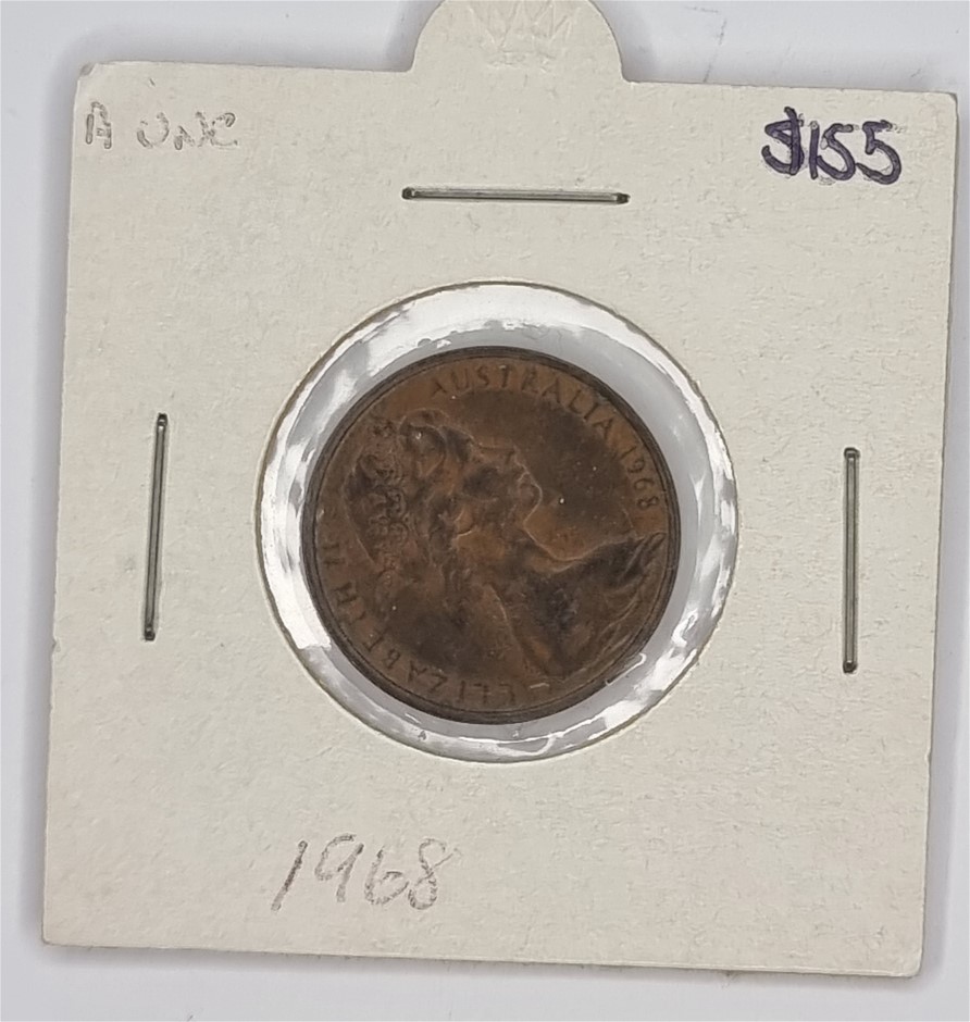 A Rare 1968 Australian Two Cent Coin Auction (0025-2554968) | Grays ...
