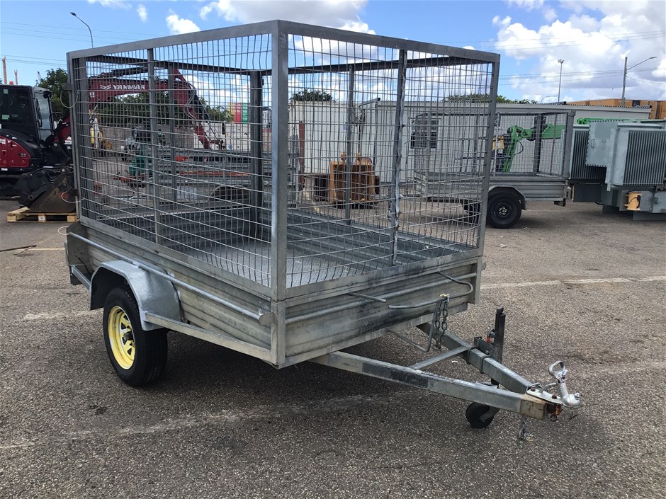 2002 Nathan Trailers Single Axle Box Trailer Auction (0021-7047396 ...